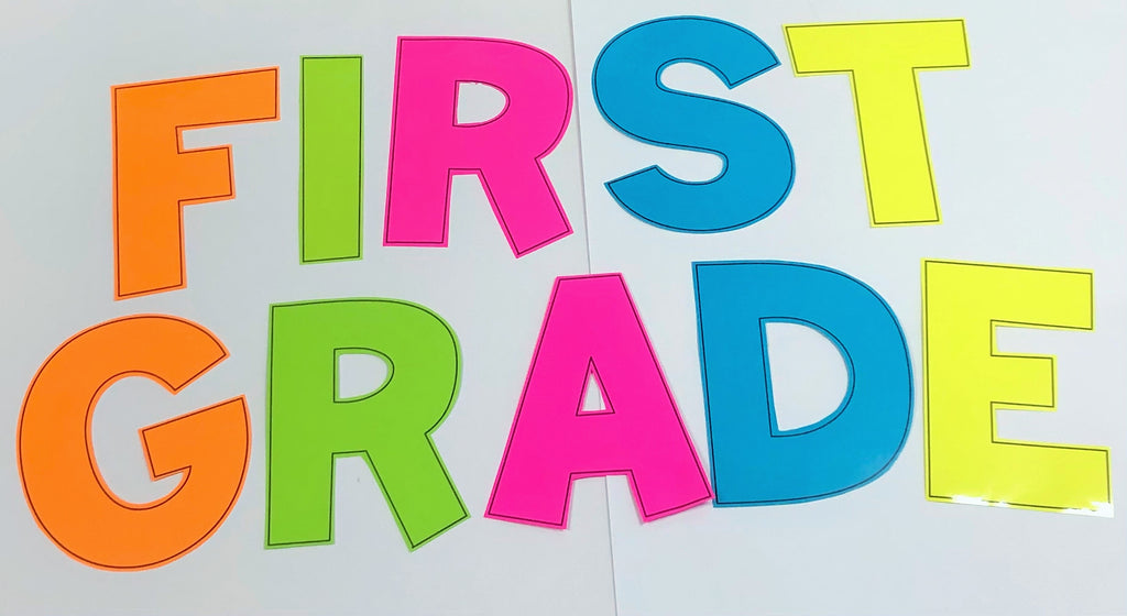 Large Bulletin Board Letters (Bright, Primary, or Pastel) – DoodleBugsPaper