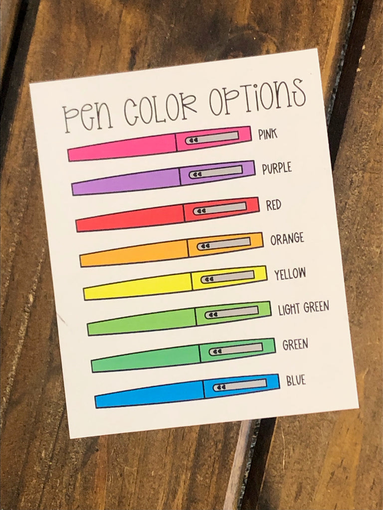 Flair Pen Personalized Note Cards – DoodleBugsPaper