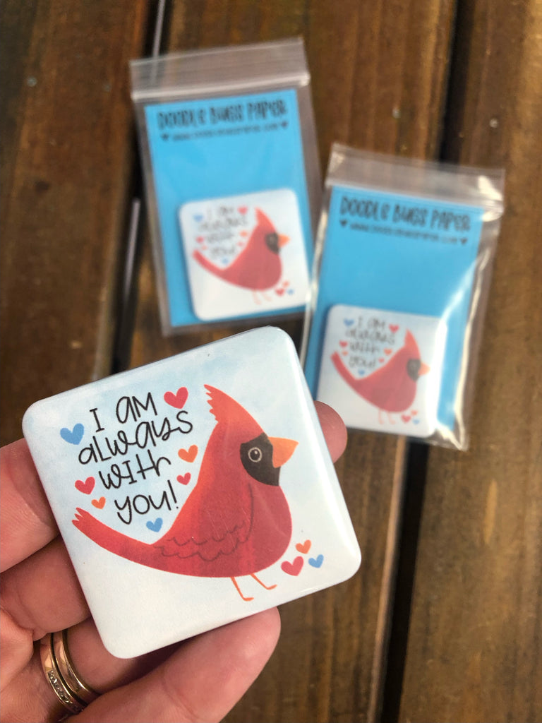 Red Bird Magnet – DoodleBugsPaper