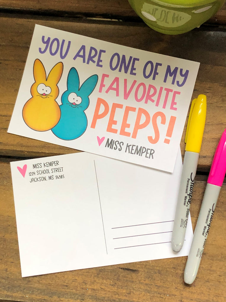 Peeps Easter Postcards – DoodleBugsPaper