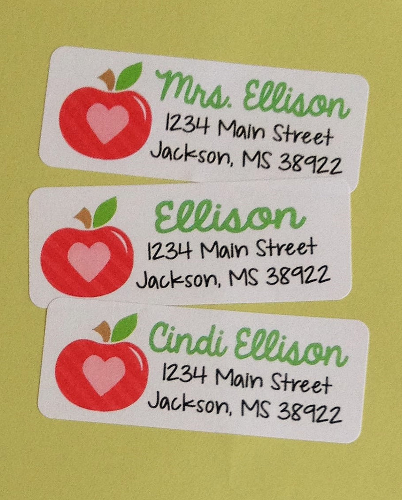 Apple Love Address Labels – DoodleBugsPaper