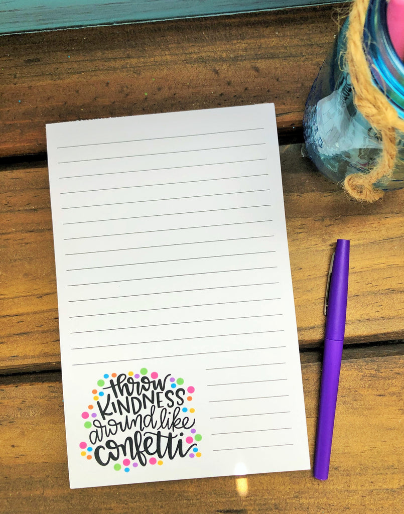 Throw Kindness Notepad – DoodleBugsPaper