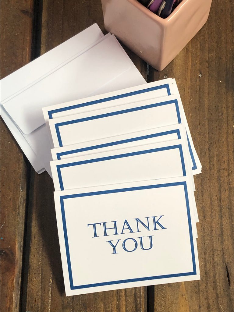 Simple Border Thank You Notes – DoodleBugsPaper