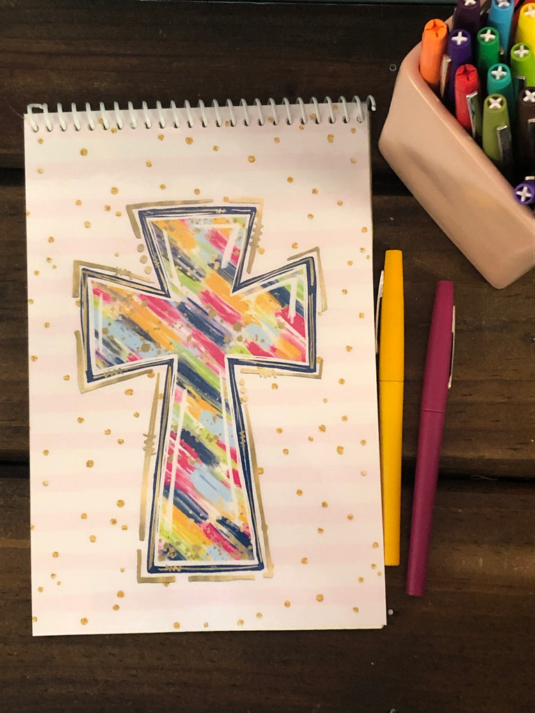 Brushed Cross Notebook – DoodleBugsPaper