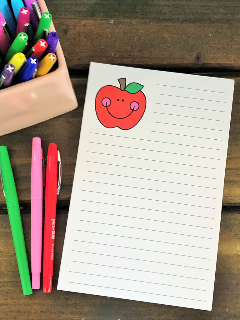 Happy Apple Notepad – DoodleBugsPaper