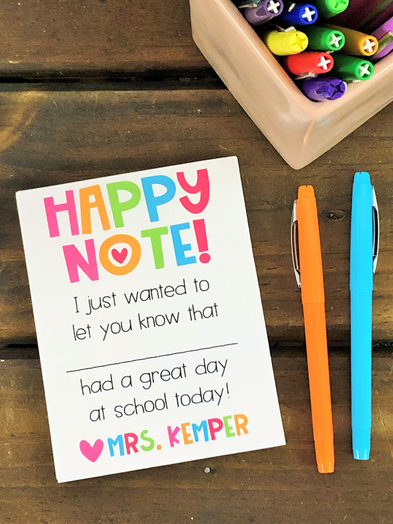 Happy Note Teacher Small Notepad – DoodleBugsPaper