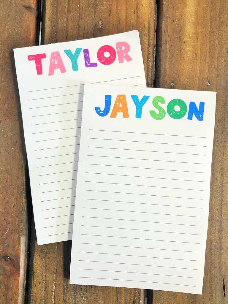 Stone Name Personalized Notepad – DoodleBugsPaper
