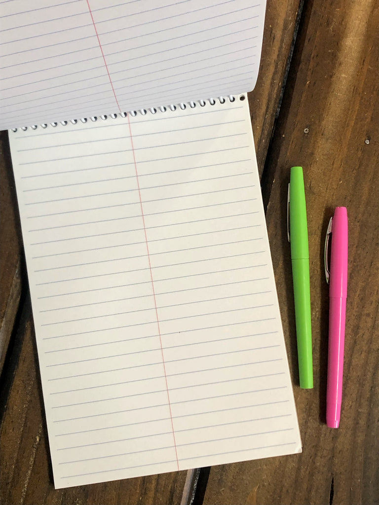 School Supplies (Grade Choice) Top Spiral Steno Notebook – DoodleBugsPaper