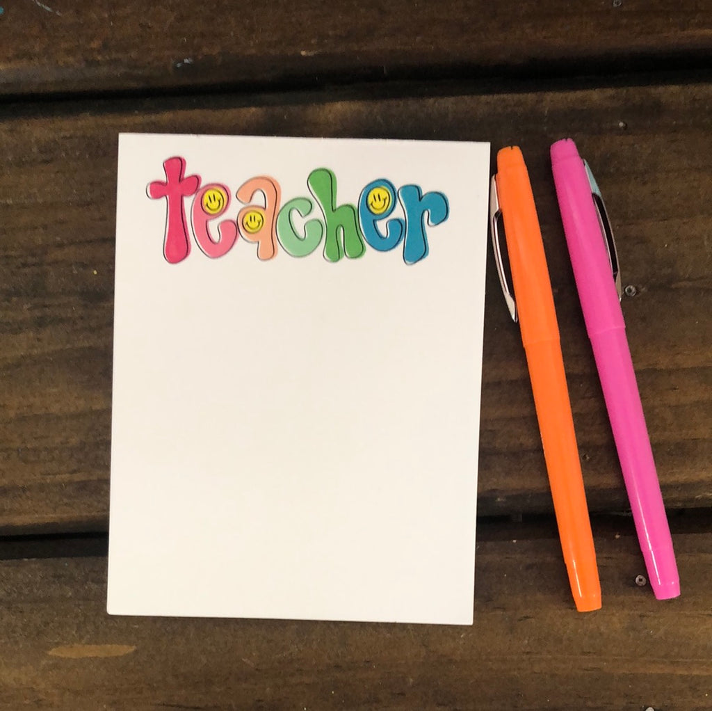 RTS: Groovy Teacher Small Notepad – DoodleBugsPaper