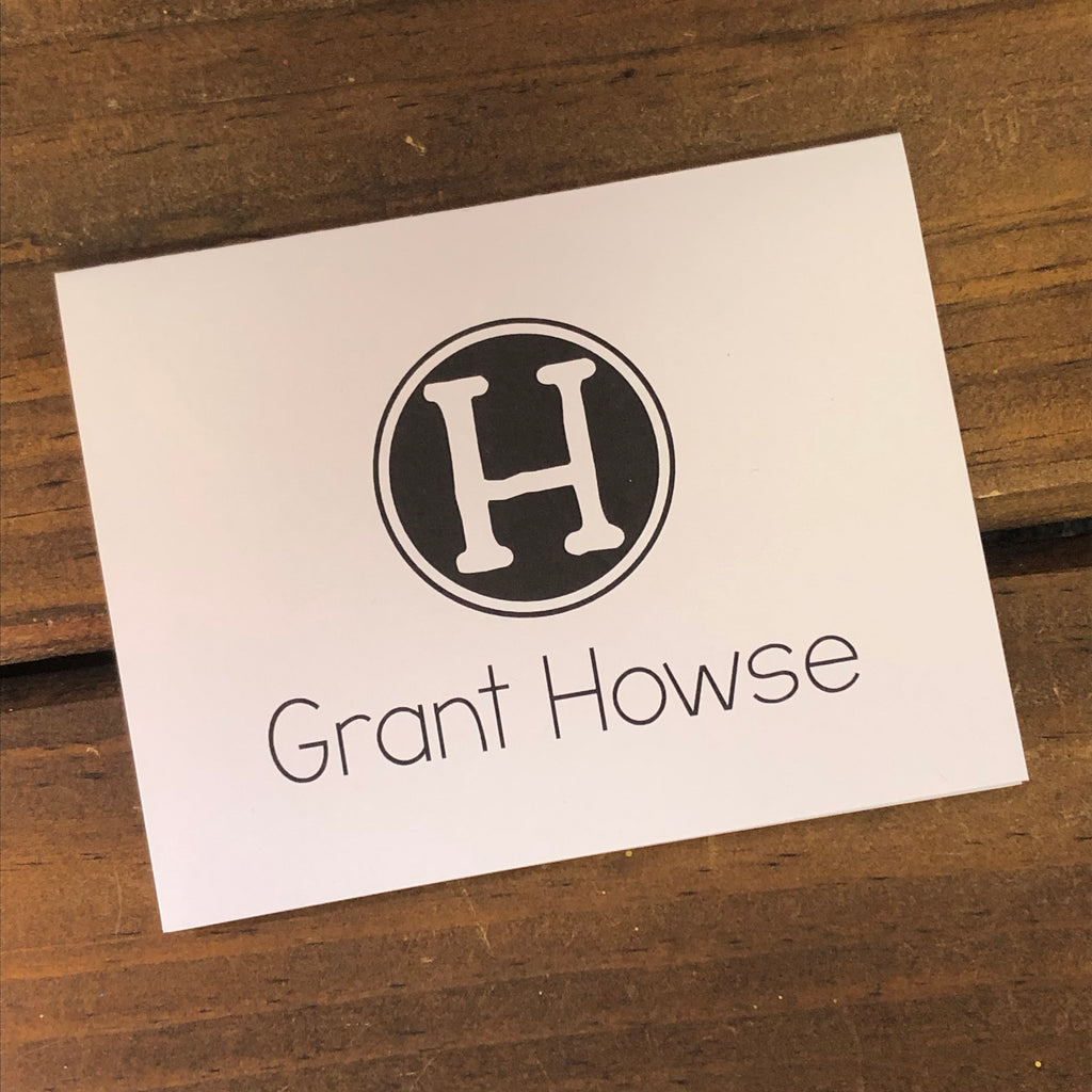 Circle Initial with Name Personalized Note Cards – DoodleBugsPaper