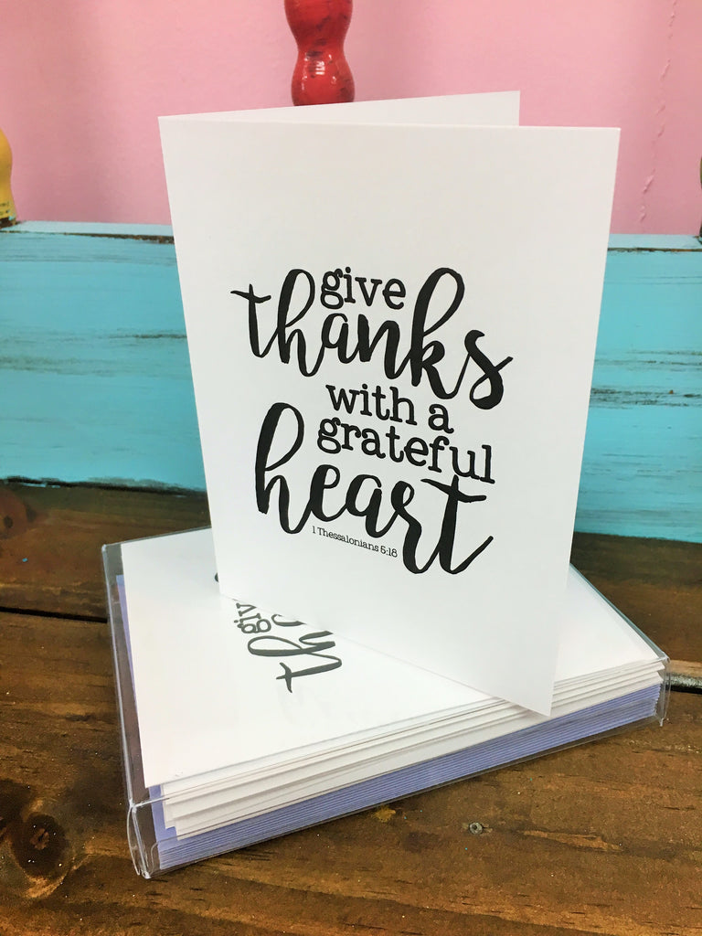 Give Thanks Note Cards – DoodleBugsPaper