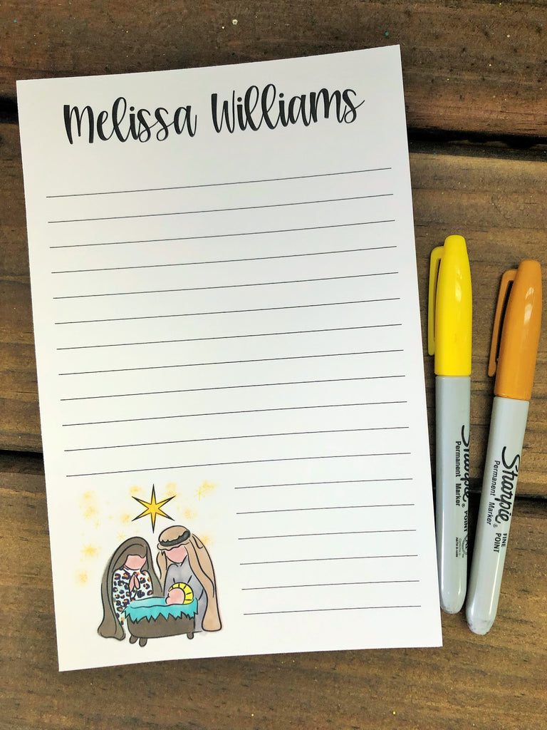 Manger Personalized Notepad – DoodleBugsPaper